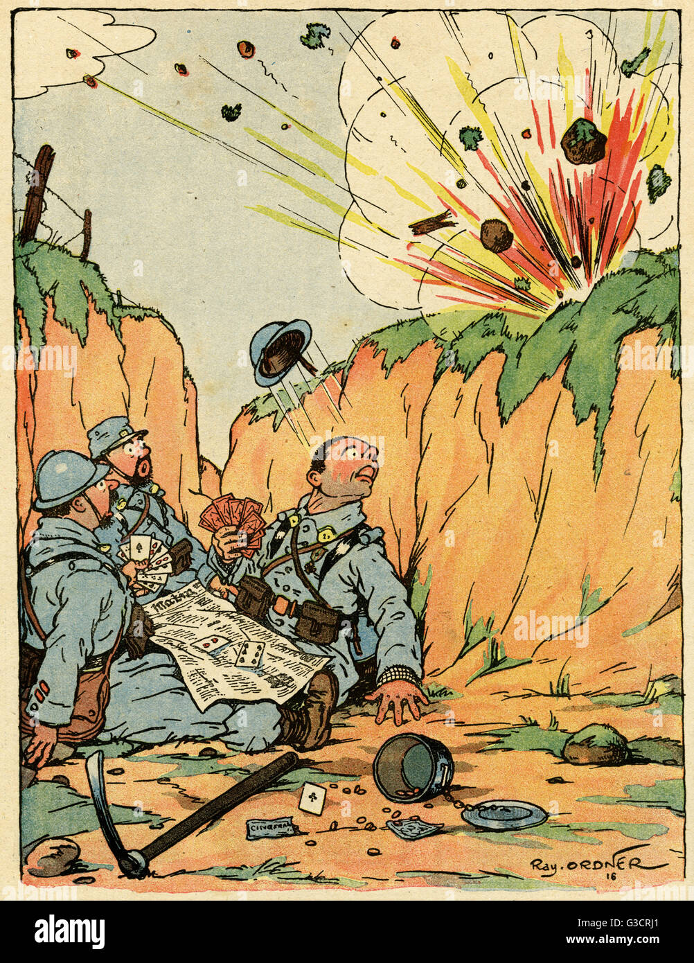 1916 french soldiers in trenches hi-res stock photography and images ...