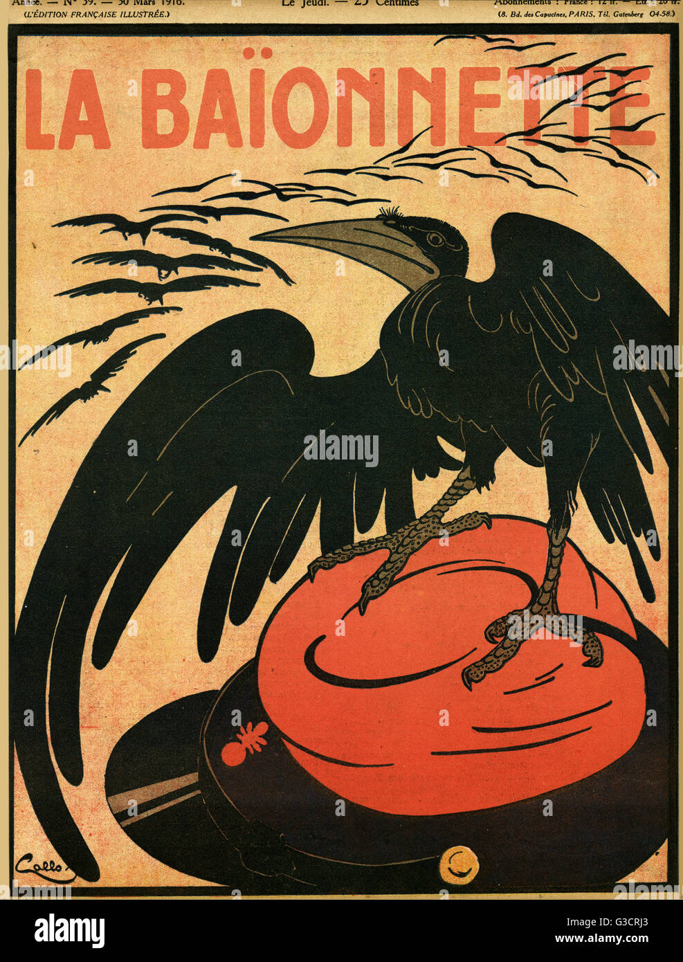 Front cover, La Baionnette, WW1 Stock Photo - Alamy