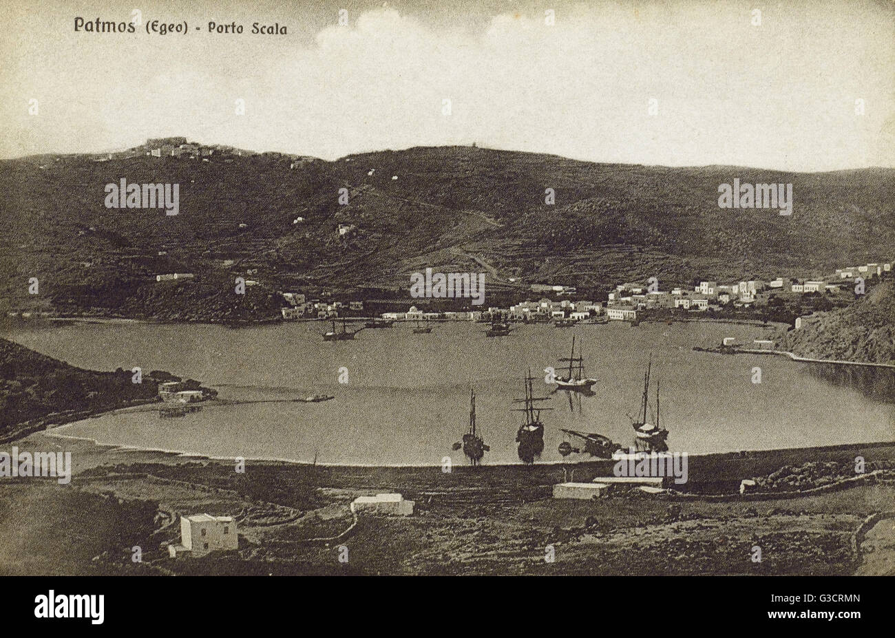 Island of Patmos, Greece. Porta de la Scala Stock Photo - Alamy