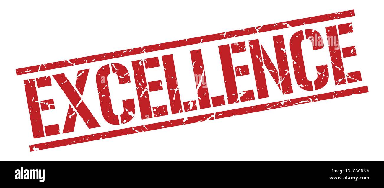 excellence red grunge square vintage rubber stamp Stock Vector Image ...