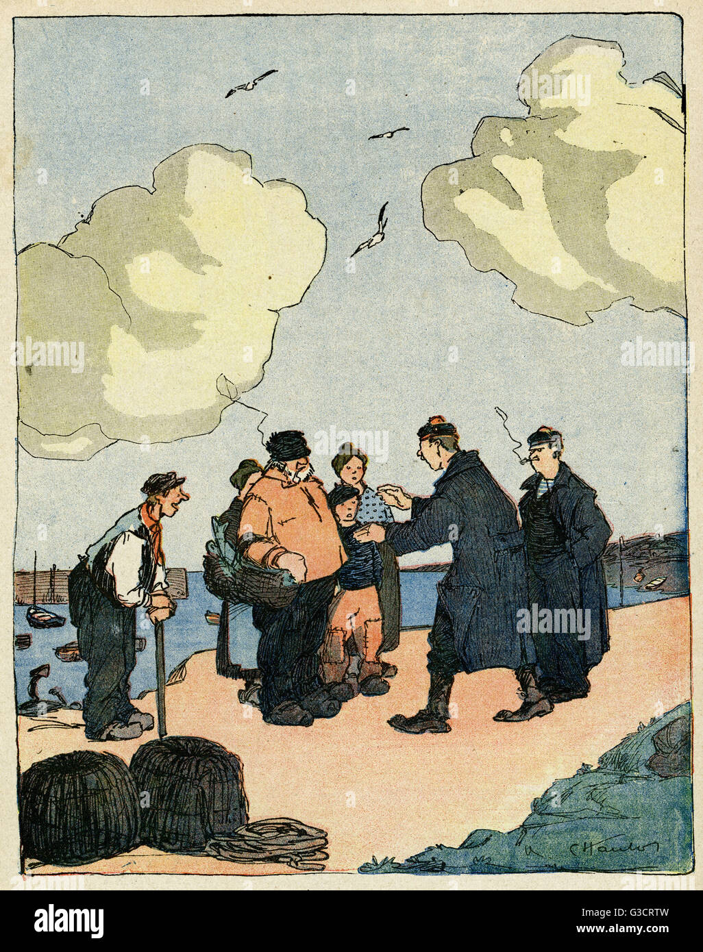 Cartoon, War stories, WW1 Stock Photo - Alamy