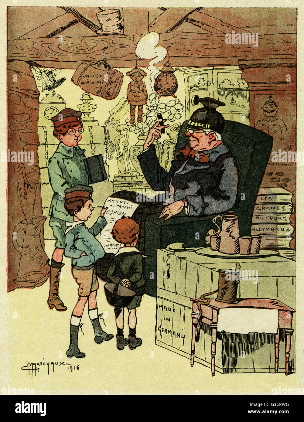 First World War Wwi Germany Cartoon High Resolution Stock Photography ...