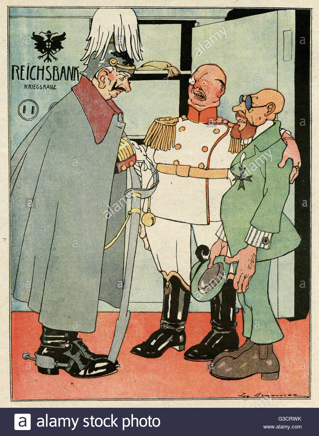 First World War Wwi Germany Cartoon Stock Photos & First World War Wwi ...