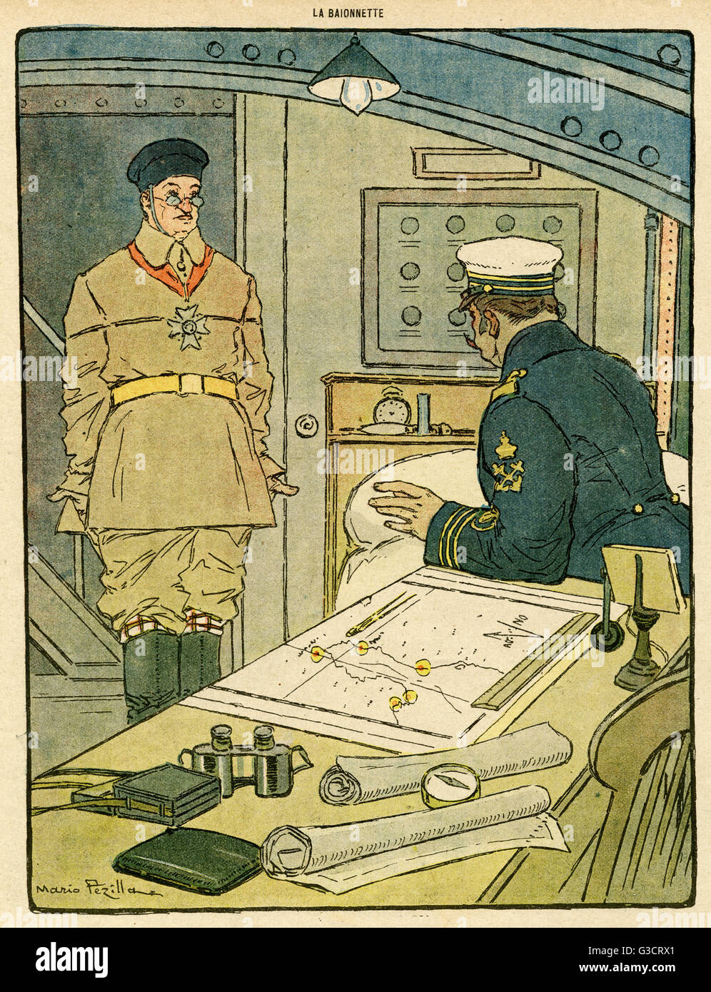 Cartoon, An easy target, WW1 Stock Photo - Alamy