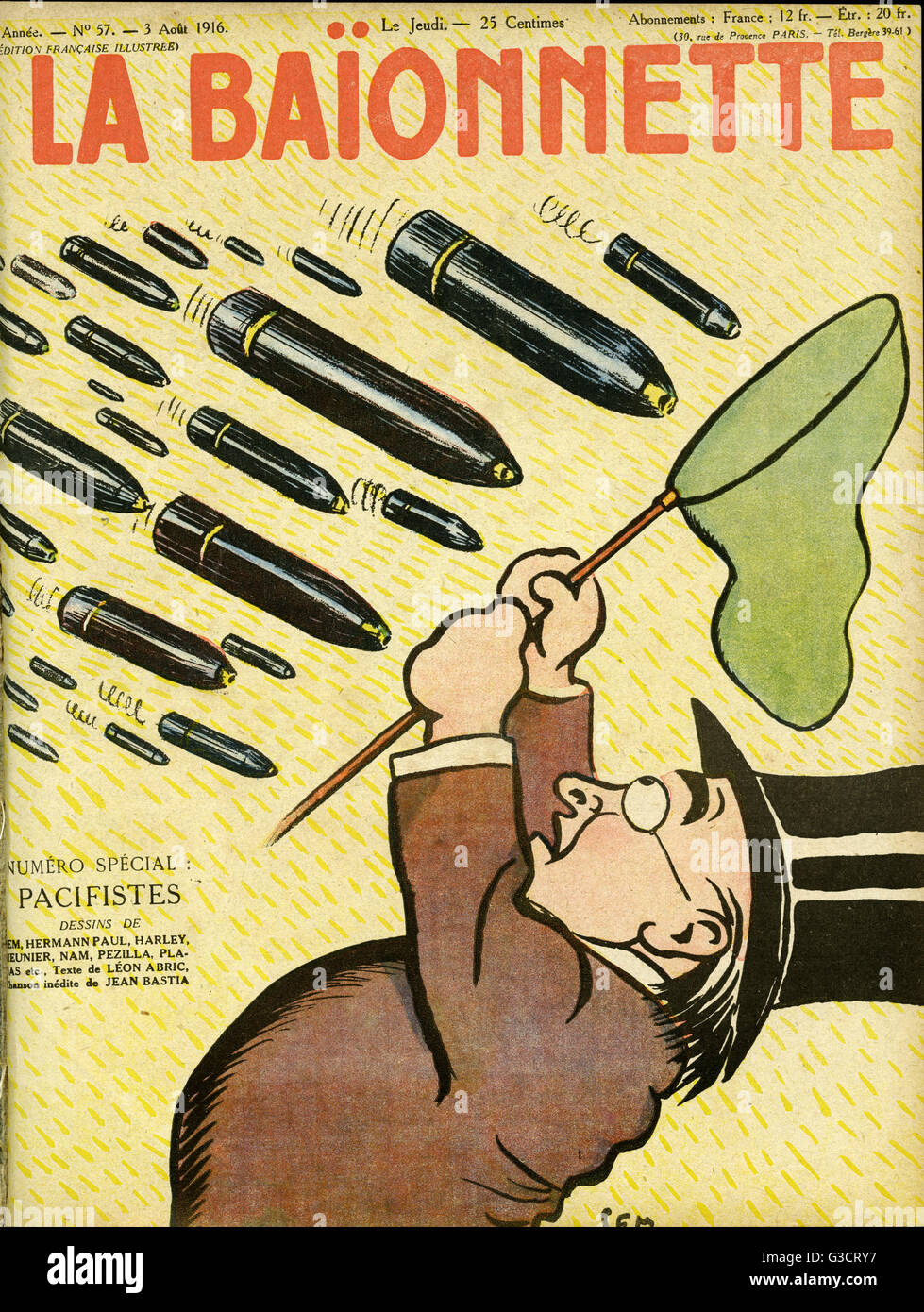 Front cover, La Baionnette, WW1 Stock Photo - Alamy