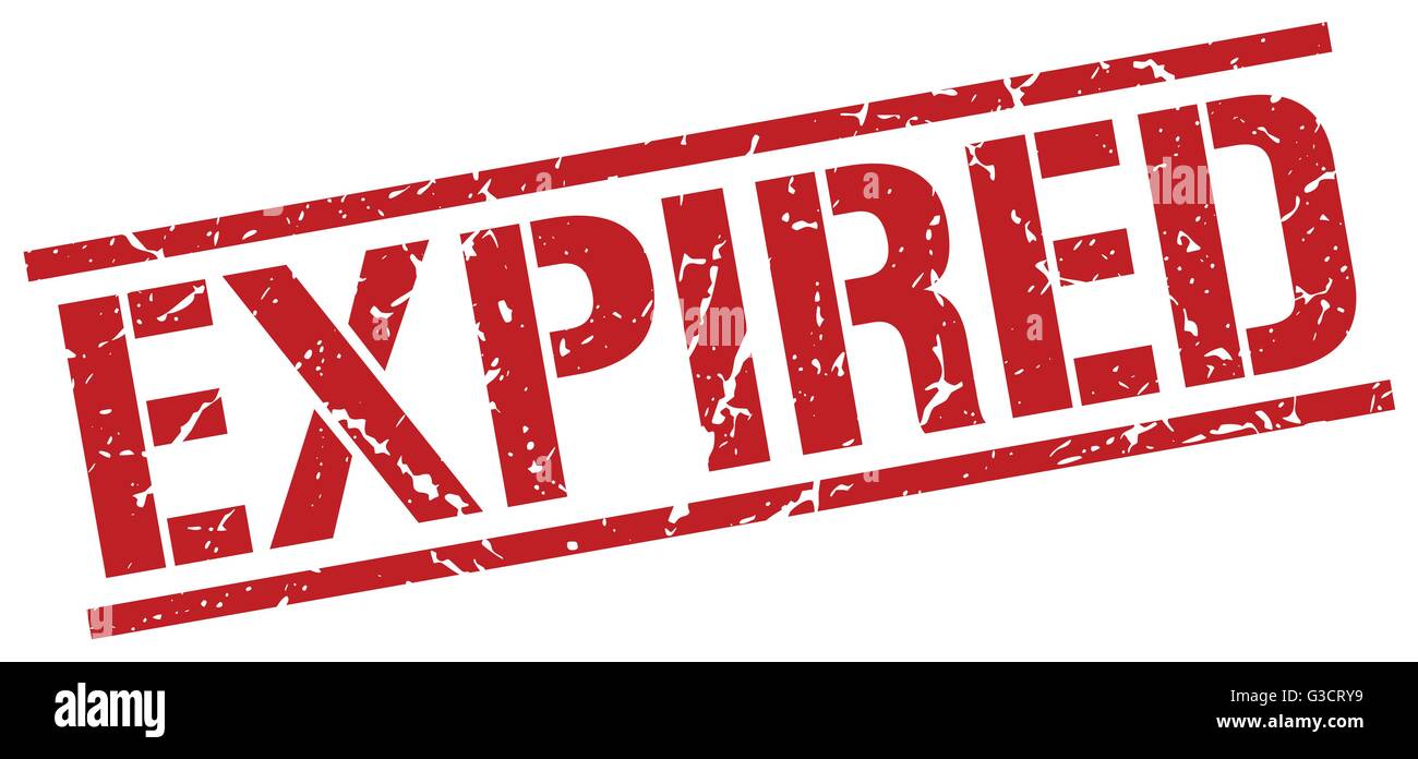 expired red grunge square vintage rubber stamp Stock Vector Image & Art ...