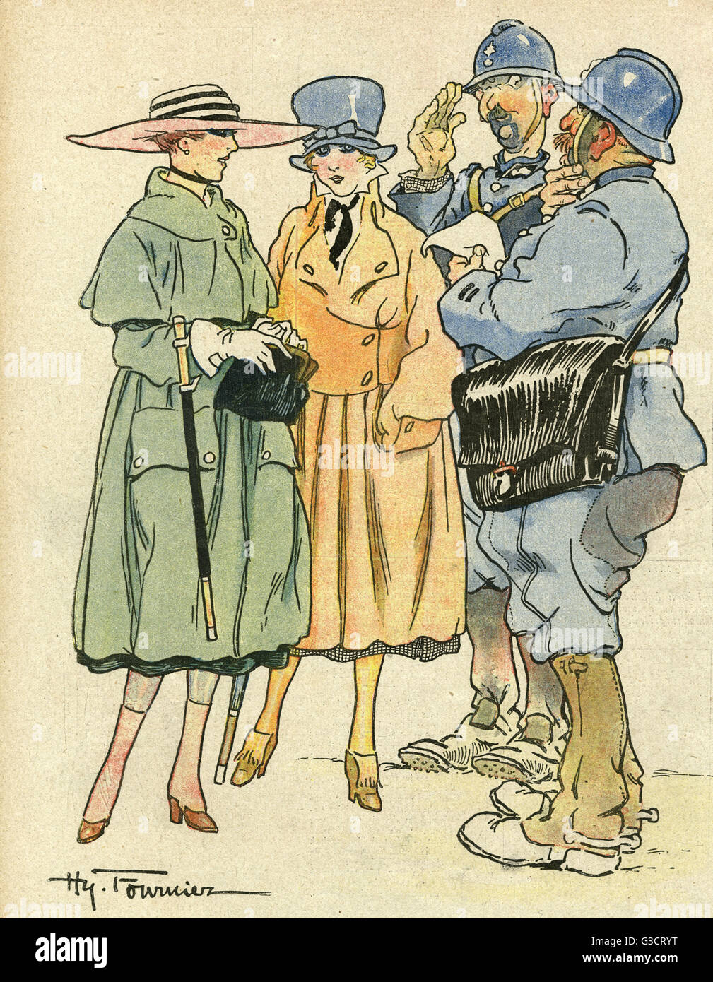 Cartoon, Let them pass, WW1 Stock Photo - Alamy