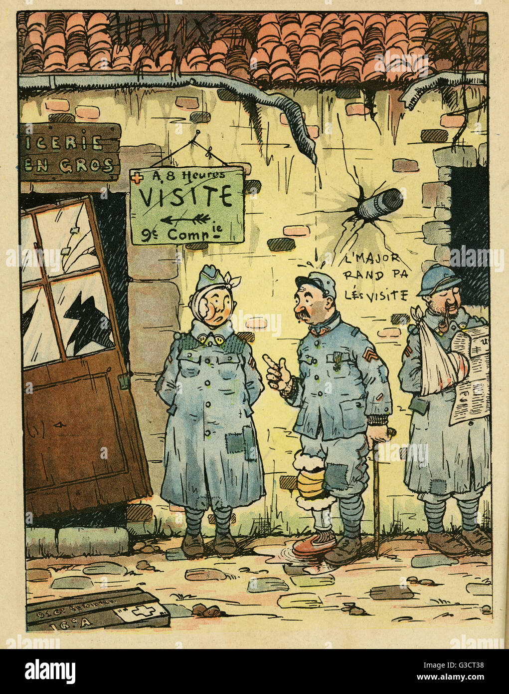 Cartoon, Enigma, WW1 Stock Photo - Alamy