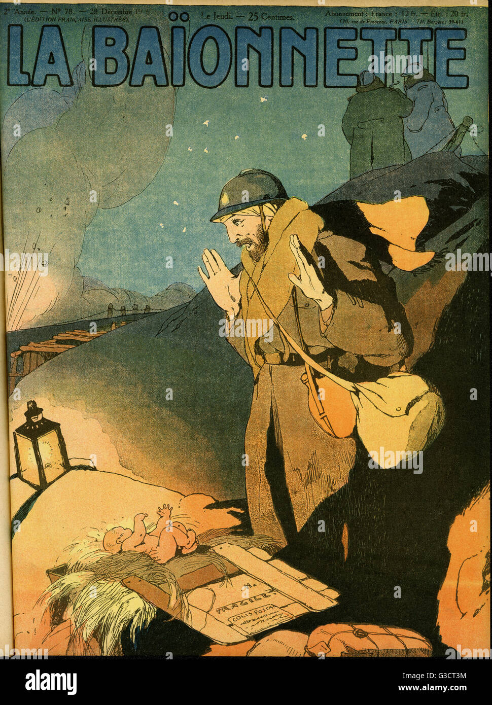 Front cover, La Baionnette, WW1 Stock Photo - Alamy