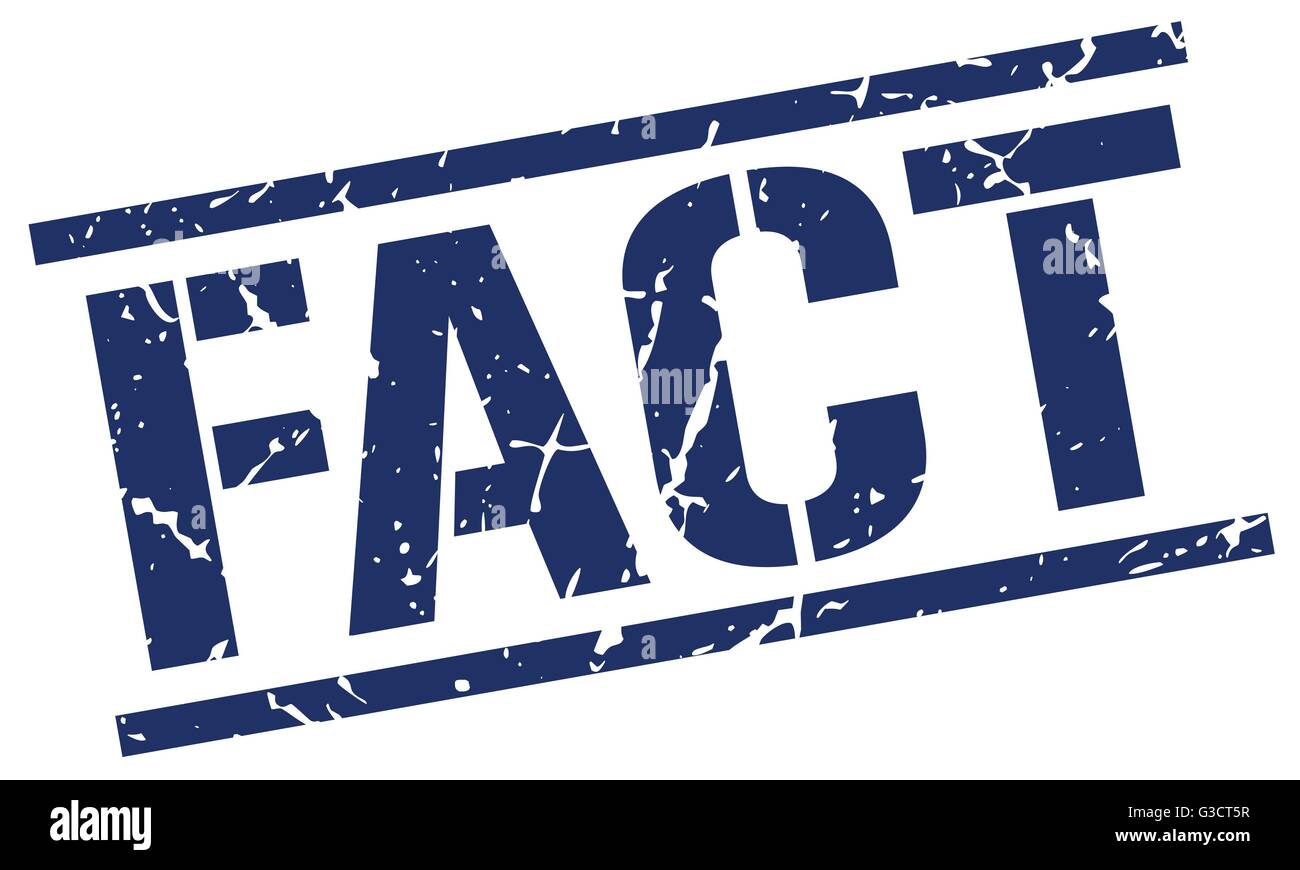 fact blue grunge square vintage rubber stamp Stock Vector Image & Art ...