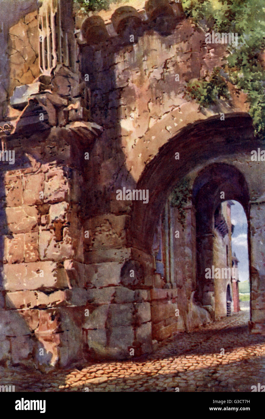 Roman and Medieval ruins at Terracina, Italy Stock Photo - Alamy