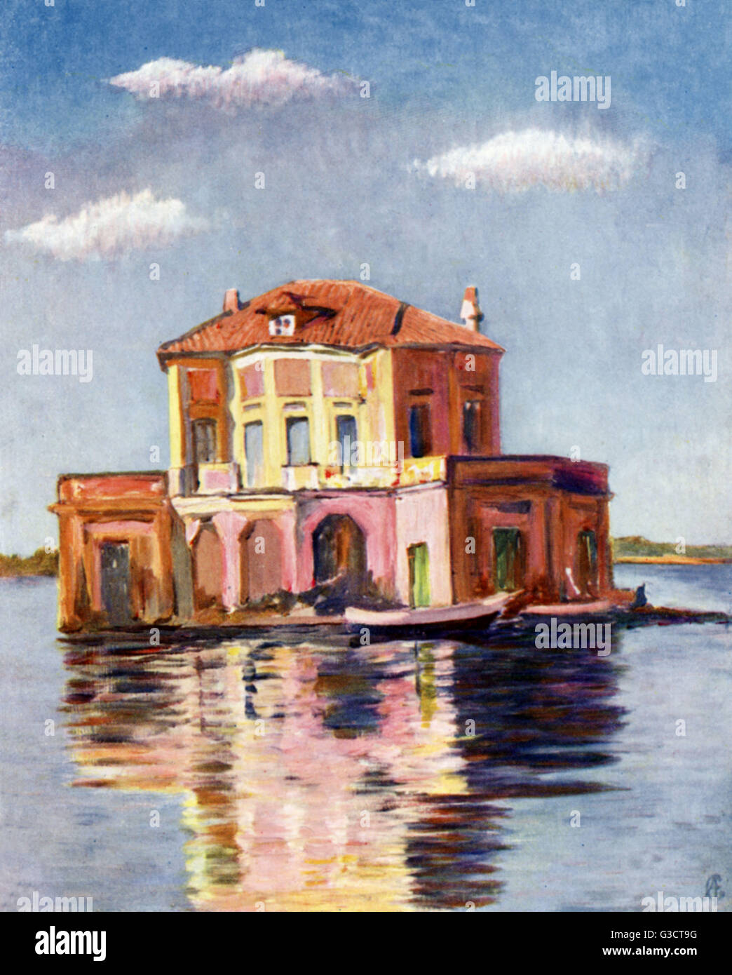 The Vanvitelliana Casina Of the Lago Di Fusaro, Naples Italy Stock ...
