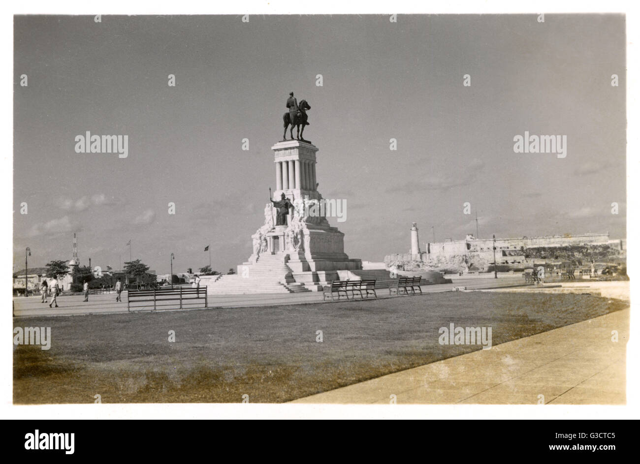 Havana, Cuba - Statue of General Maximo Gomez (1836-1905) - a war Stock ...