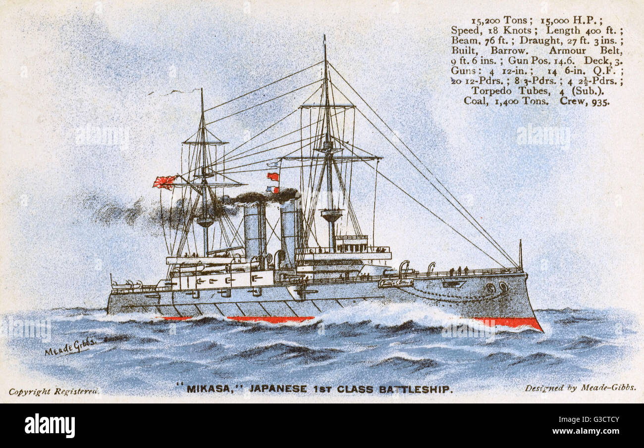 Japanese Pre-dreadnought Battleship Mikasa Built In The UK, 43% OFF