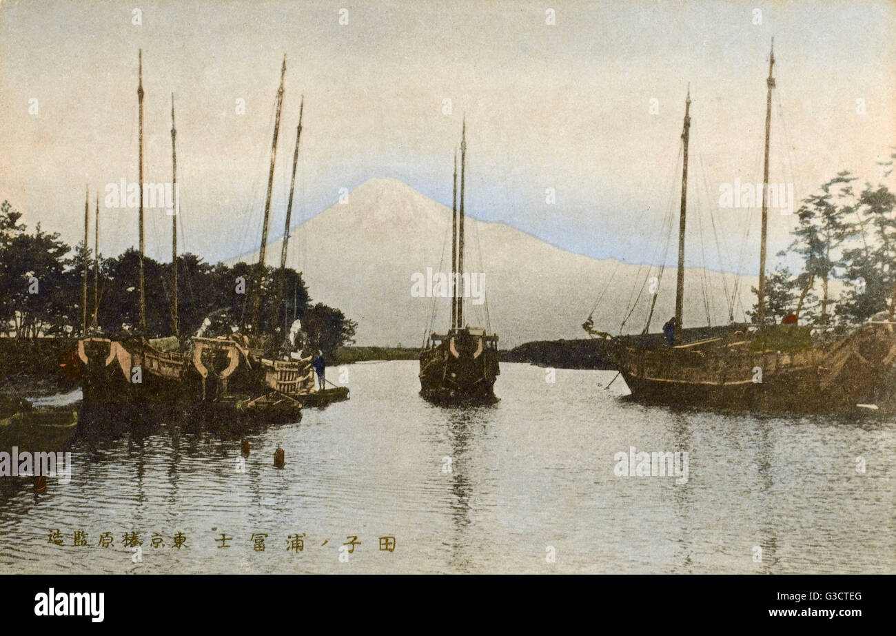 Mount Fuji, Japan - from Tagonoura (Takaido Stock Photo - Alamy