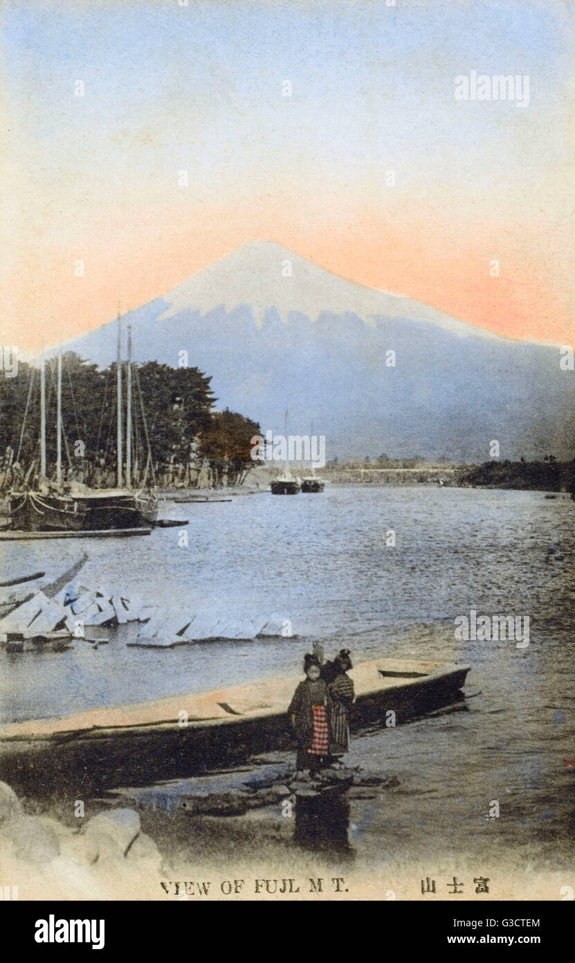 Mount Fuji, Japan - from Tagonoura (Takaido Stock Photo - Alamy