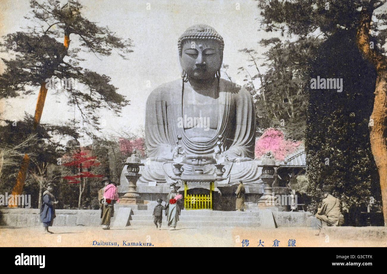 Japan - Great statue of Buddha Daibutsu at Kamakura Stock Photo - Alamy