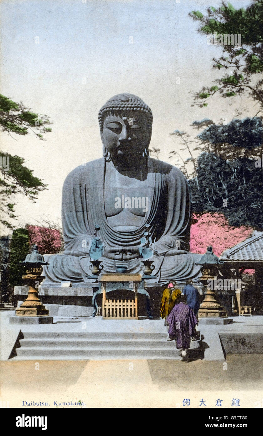 Japan - Great statue of Buddha Daibutsu at Kamakura Stock Photo - Alamy