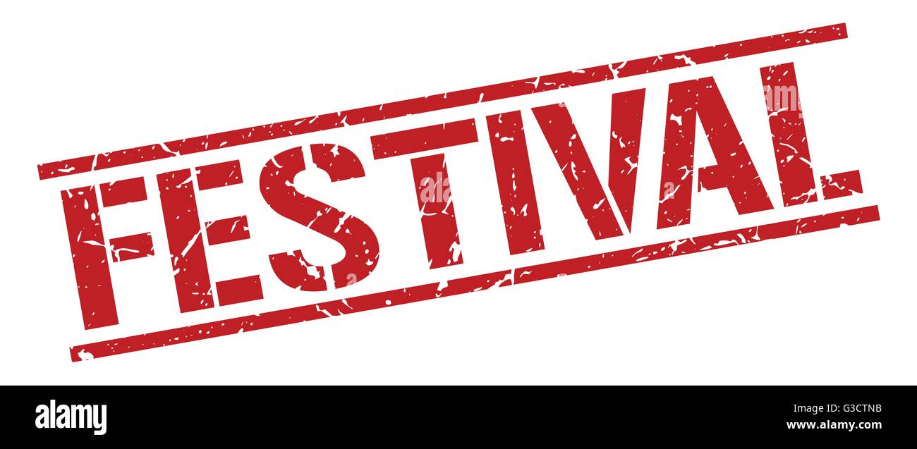 Festival red grunge square hi-res stock photography and images - Alamy