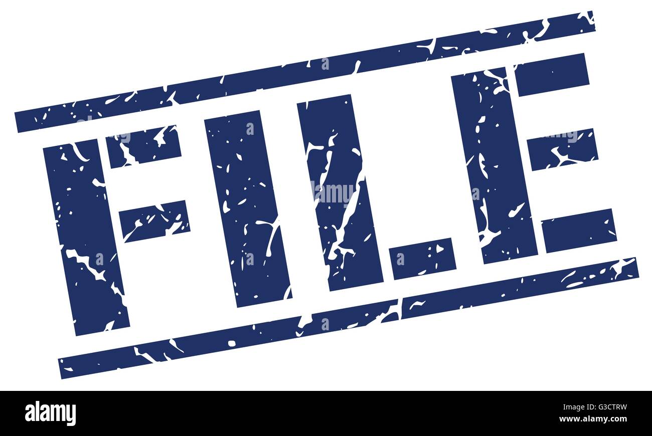 file blue grunge square vintage rubber stamp Stock Vector Image & Art - Alamy