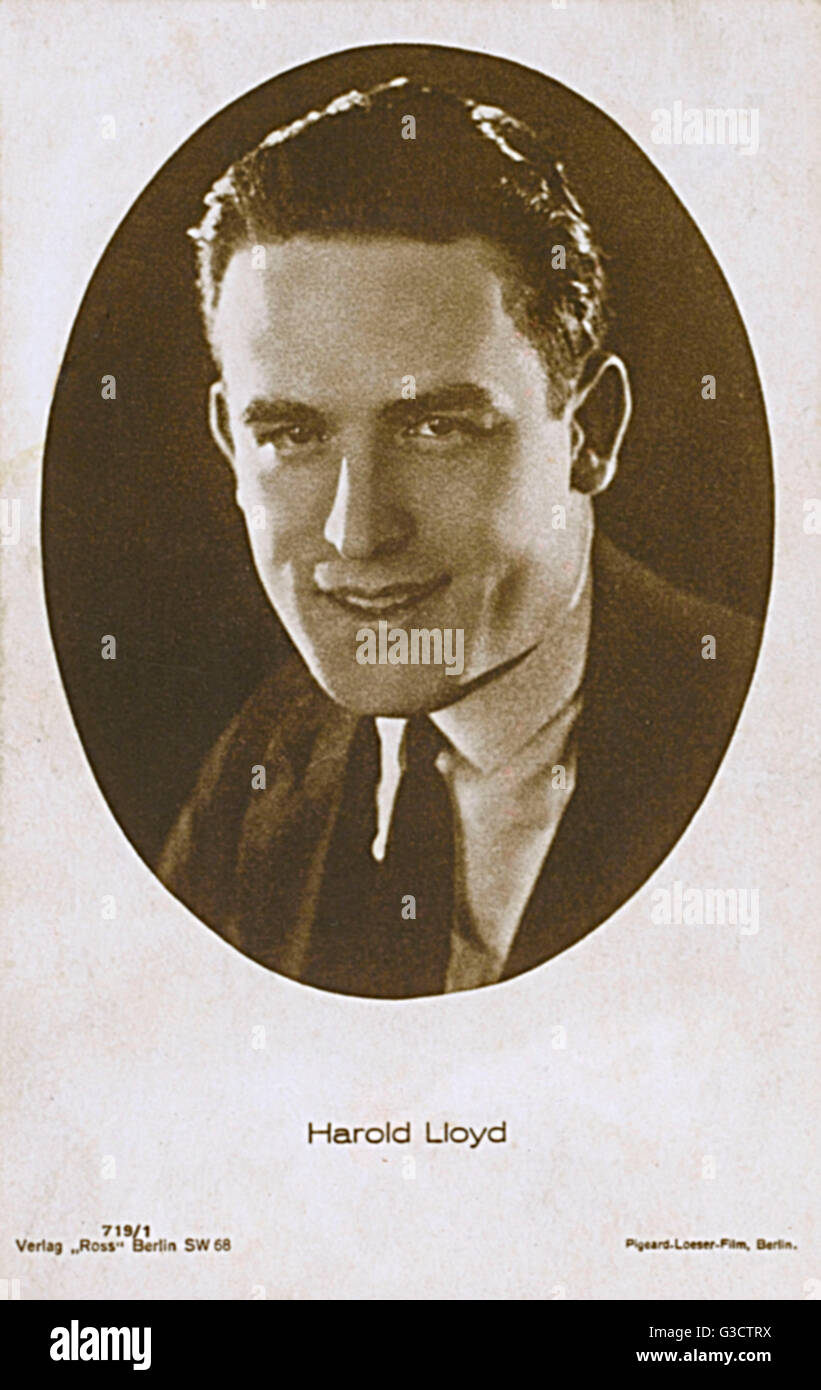 Actor producer harold lloyd hi-res stock photography and images - Alamy