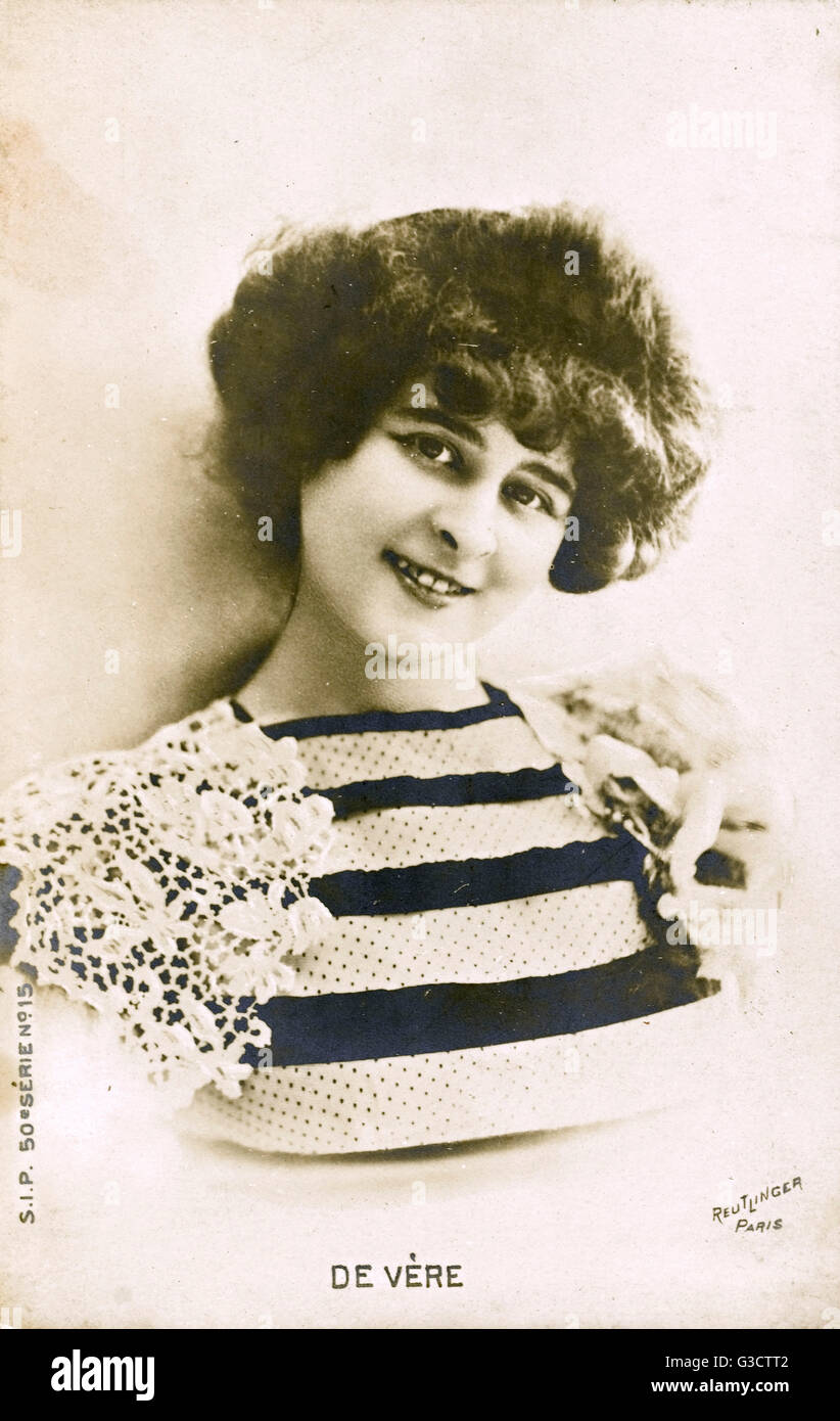 Elise de Vere - French Stage Actress Stock Photo - Alamy