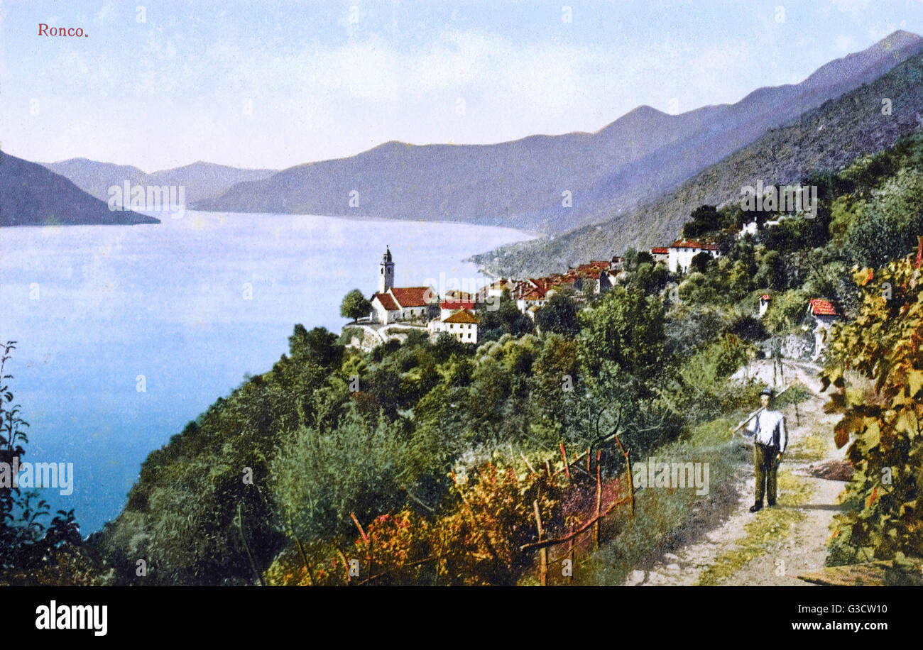 Switzerland - Ronco sopra Ascona Stock Photo - Alamy