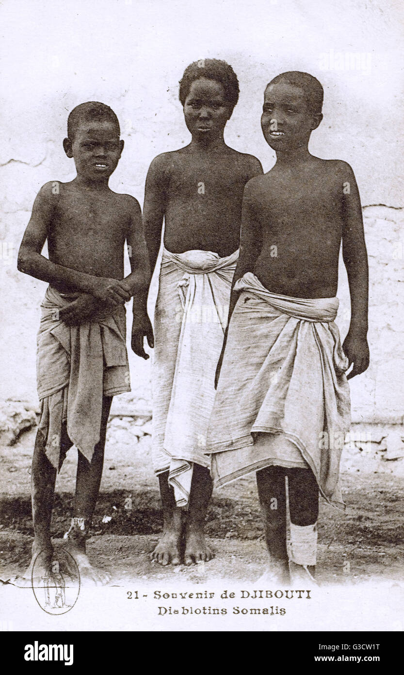 Three young Somali Boys at Djibouti, East Africa Stock Photo - Alamy