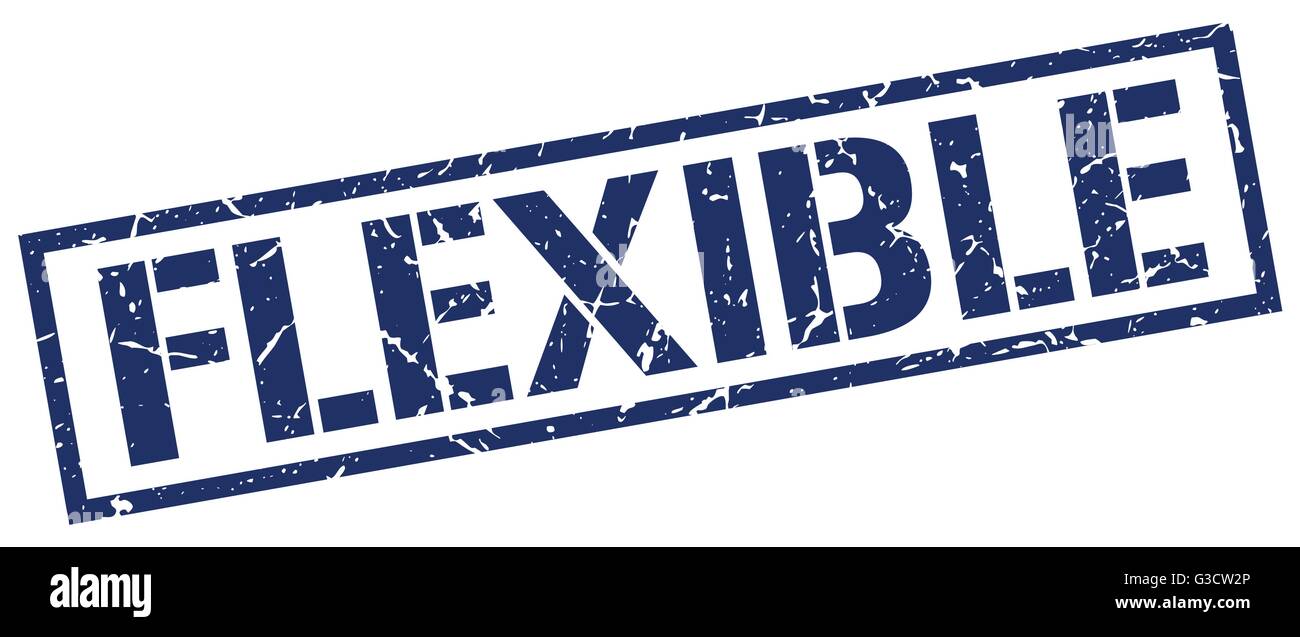 flexible blue grunge square vintage rubber stamp Stock Vector Image & Art - Alamy