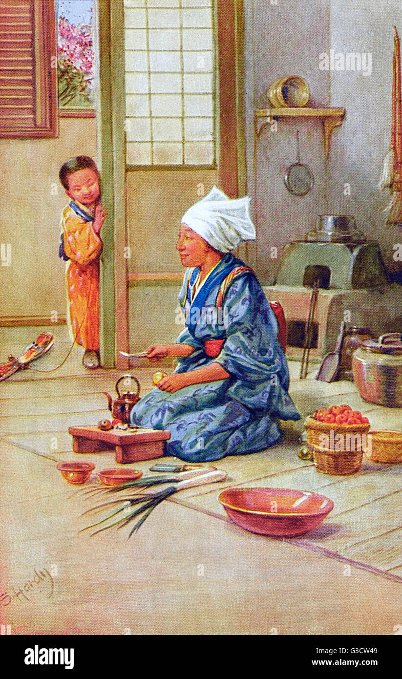 Japan - A Japanese Cook Stock Photo - Alamy