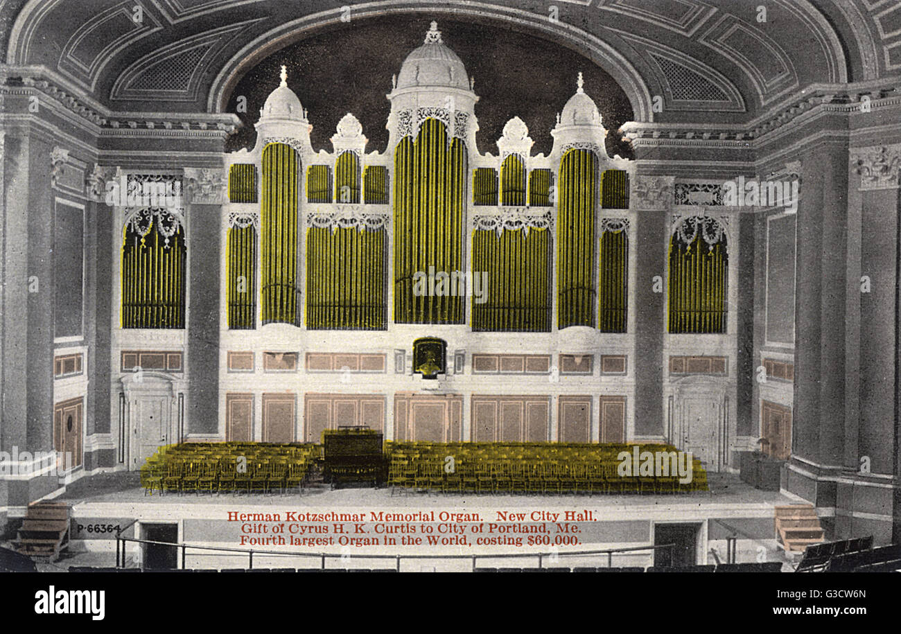 Kotzschmar organ hi-res stock photography and images - Alamy