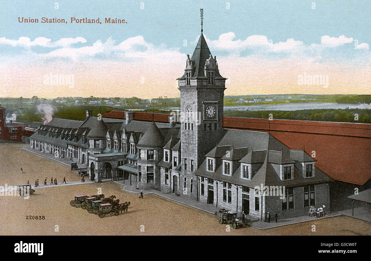 Union Station, Portland, Maine, USA Stock Photo - Alamy