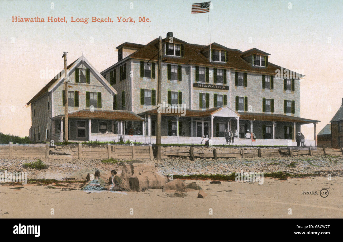 Maine york beach hotel hi-res stock photography and images - Alamy