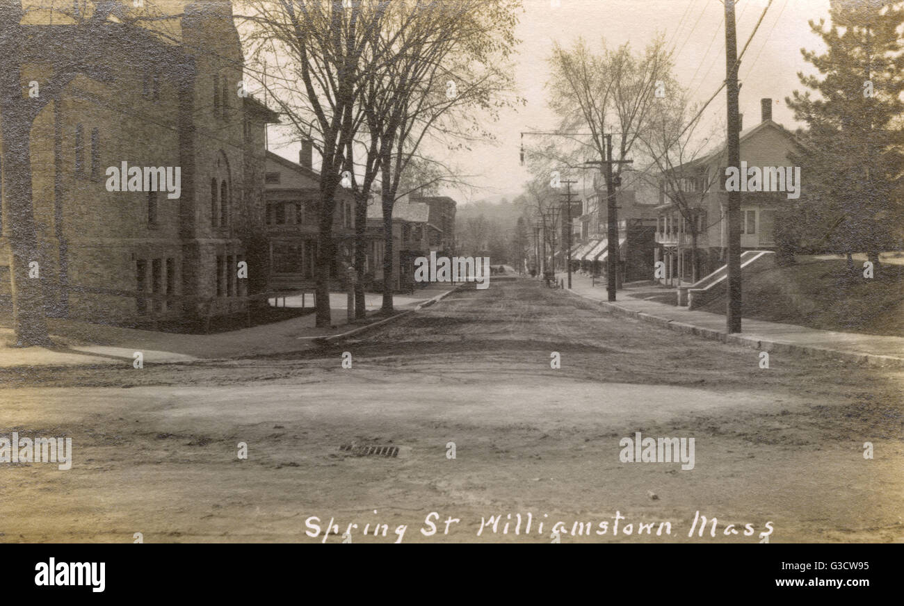 Spring Street, Williamstown, Massachusetts, USA Stock Photo - Alamy