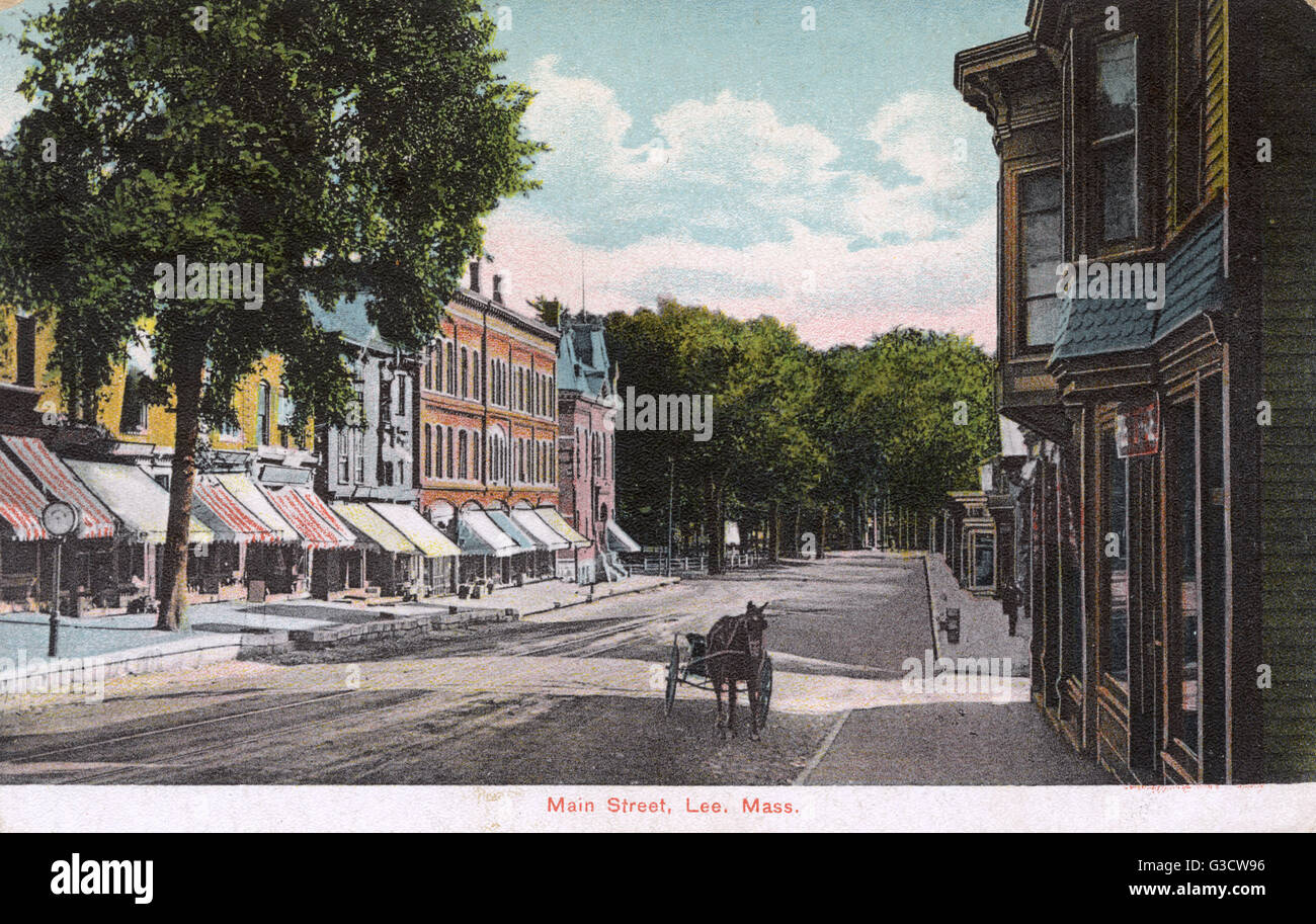 Main Street, Lee, Massachusetts, USA Stock Photo - Alamy