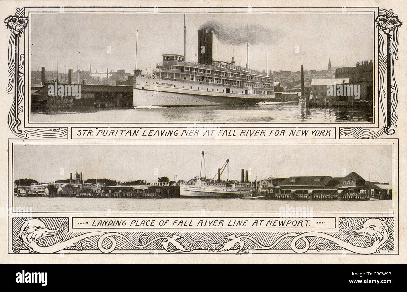 Steamers of the Fall River Line, Massachusetts, USA Stock Photo - Alamy