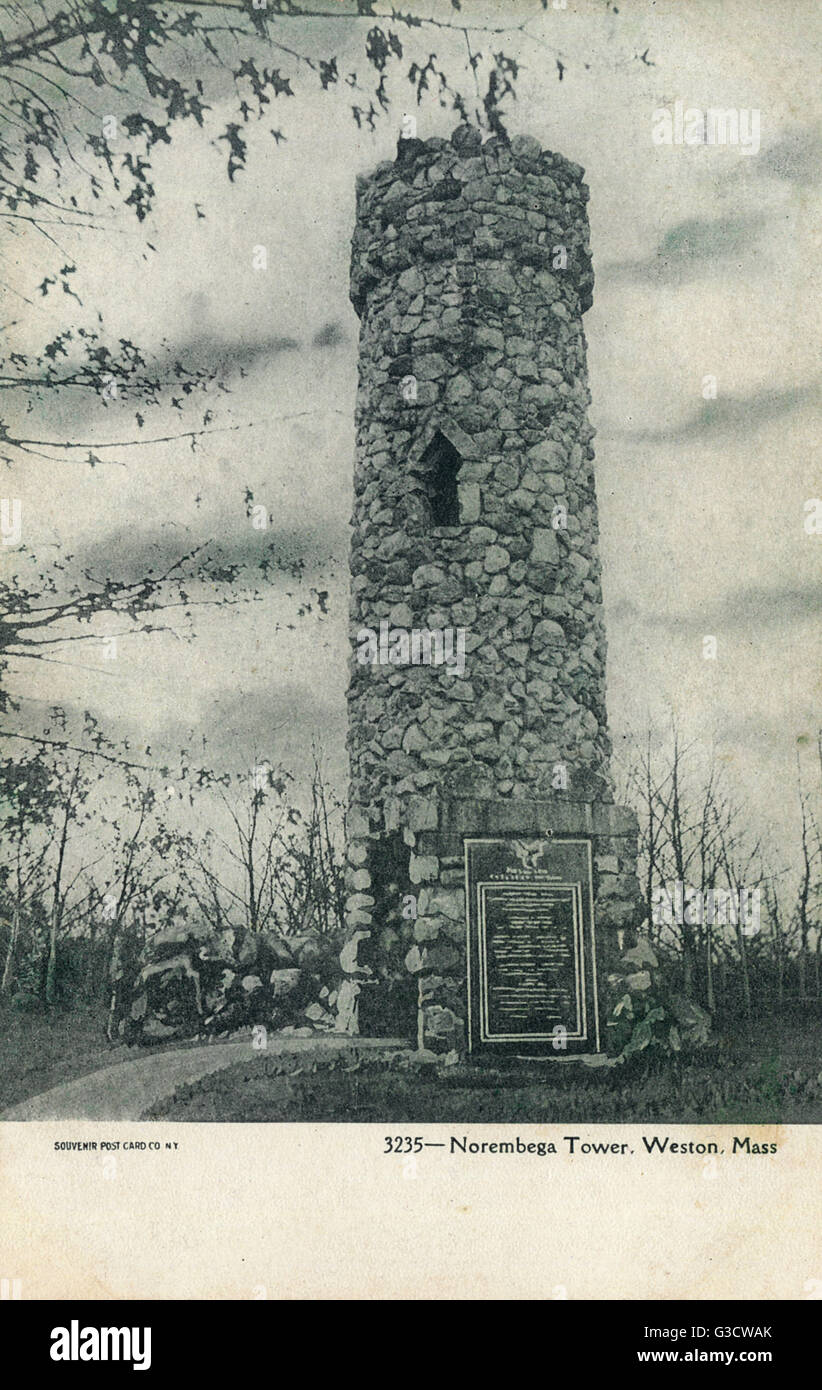 Norumberga Tower, Weston, Massachusetts, USA Stock Photo - Alamy