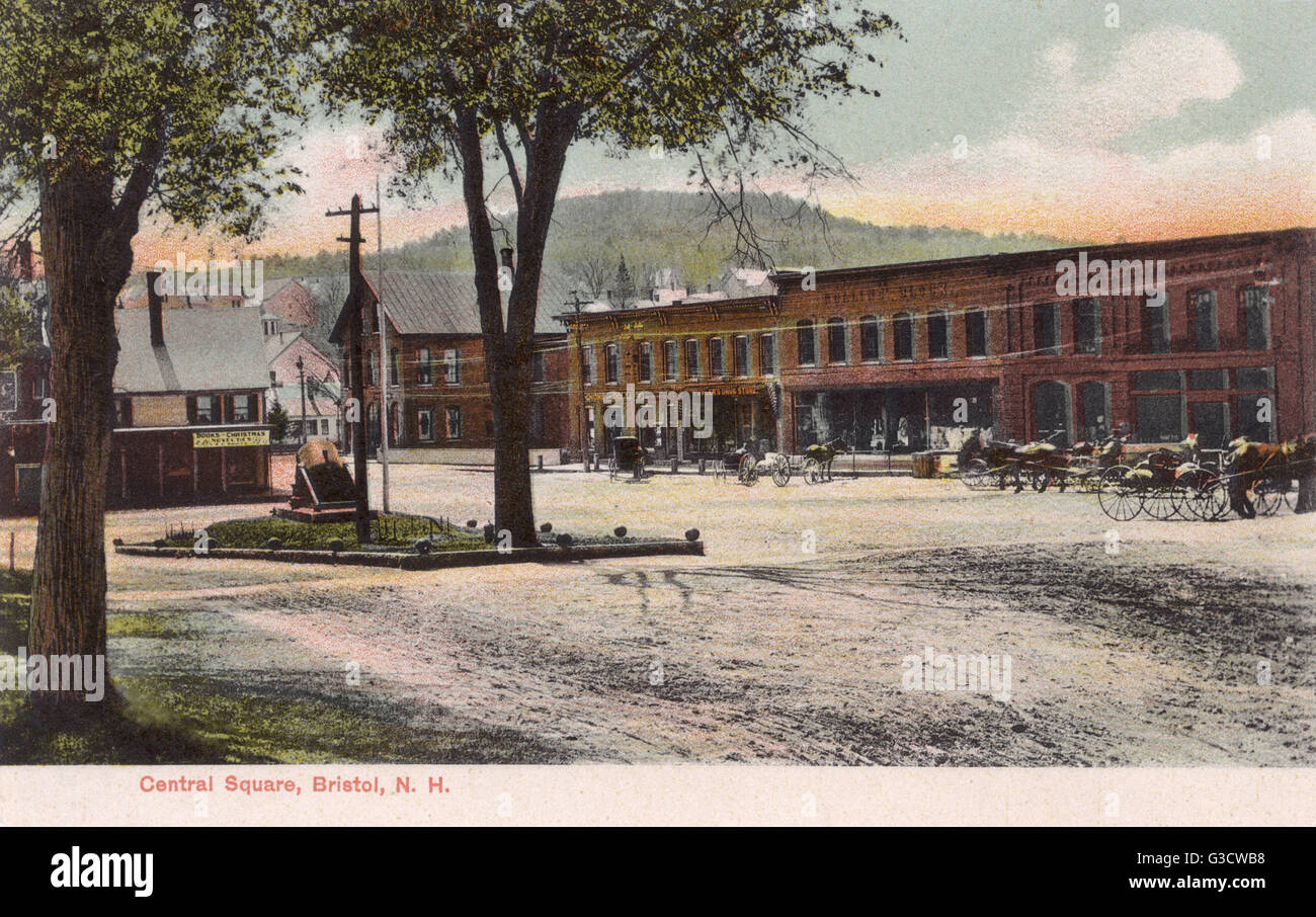 Central Square, Bristol, New Hampshire, USA Stock Photo - Alamy