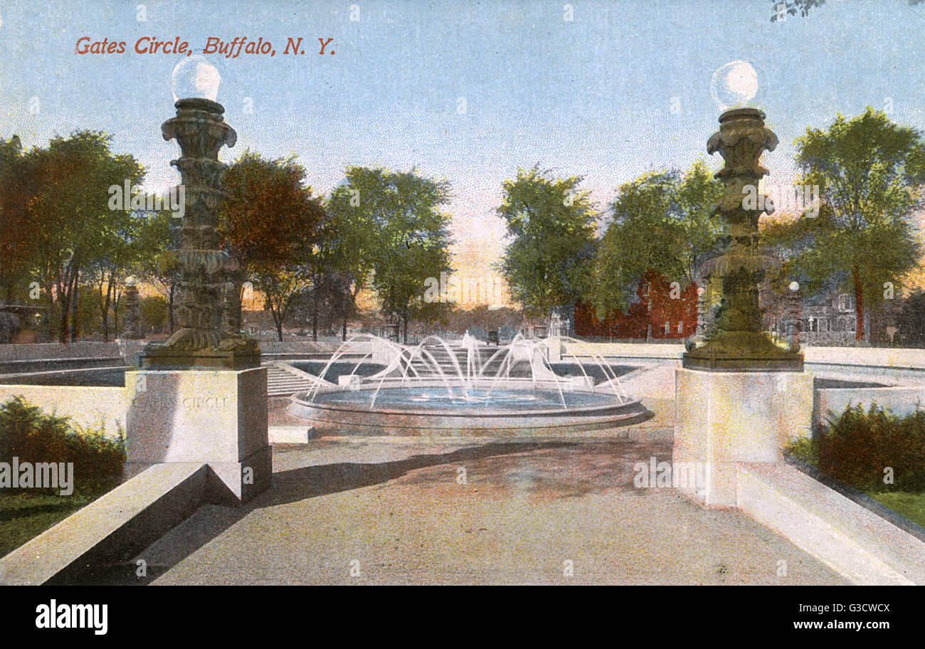 Gates Circle, Buffalo, New York State, USA Stock Photo - Alamy
