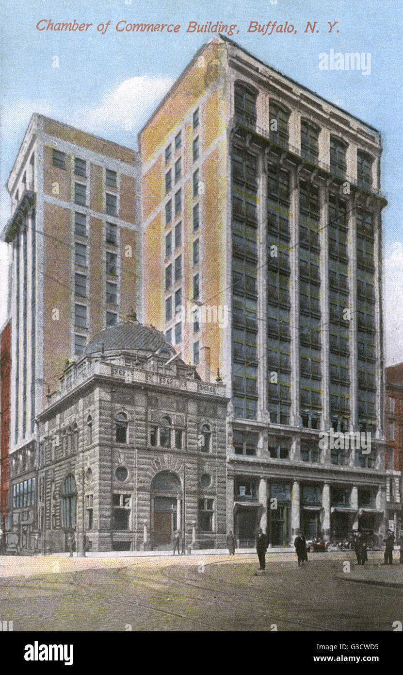 Chamber of Commerce building, Buffalo, New York State, USA Stock Photo ...