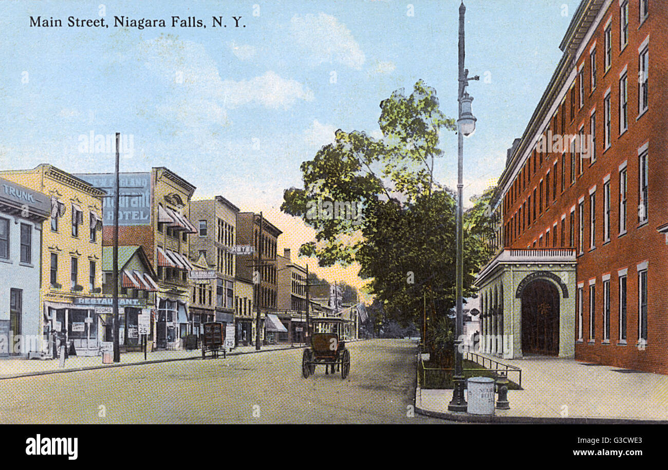 Main Street, Niagara Falls, New York State, USA Stock Photo - Alamy