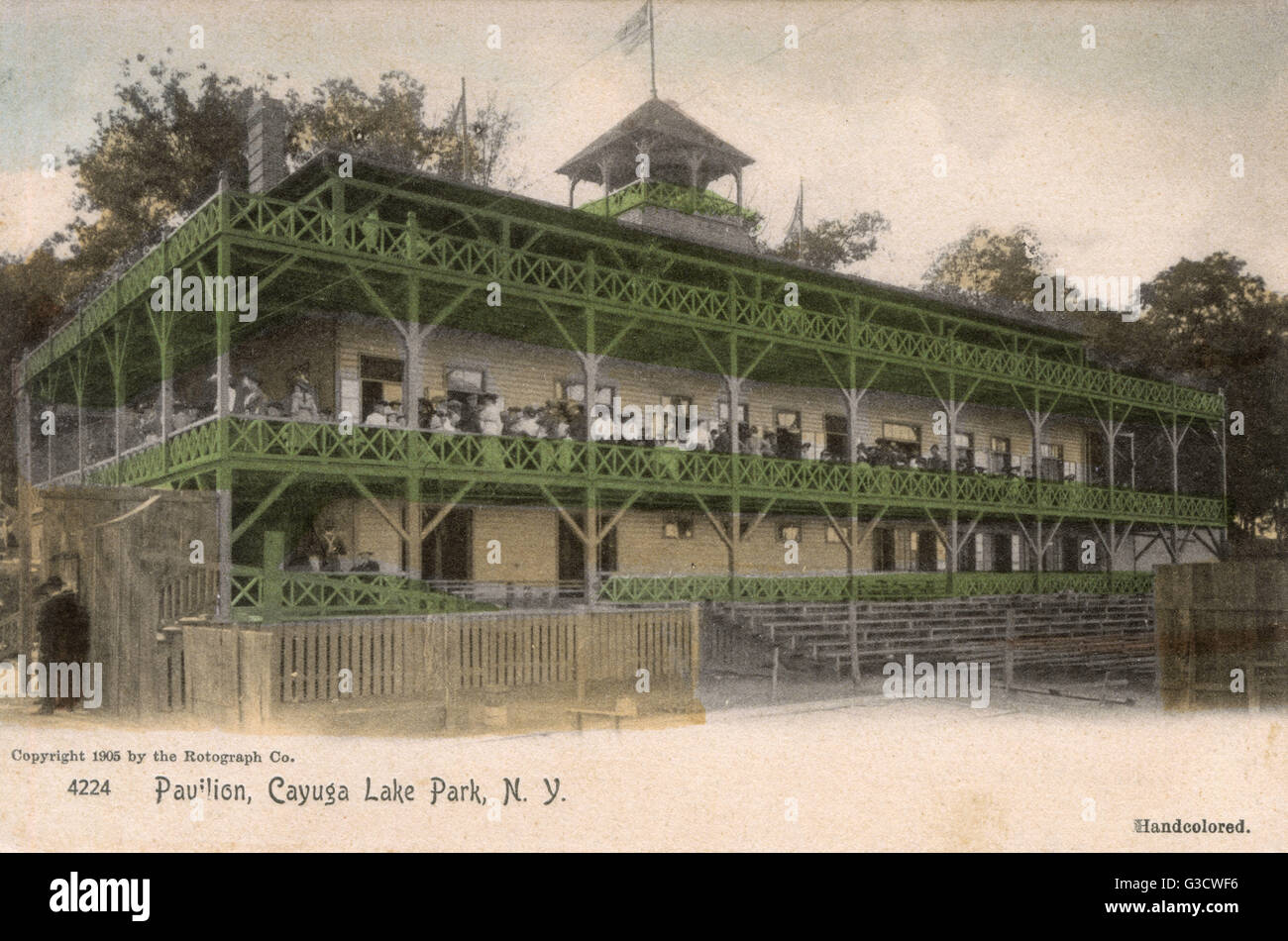 Pavilion, Cayuga Lake Park, New York State, USA Stock Photo - Alamy