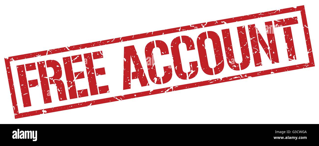 Free account stamp square hi-res stock photography and images - Alamy