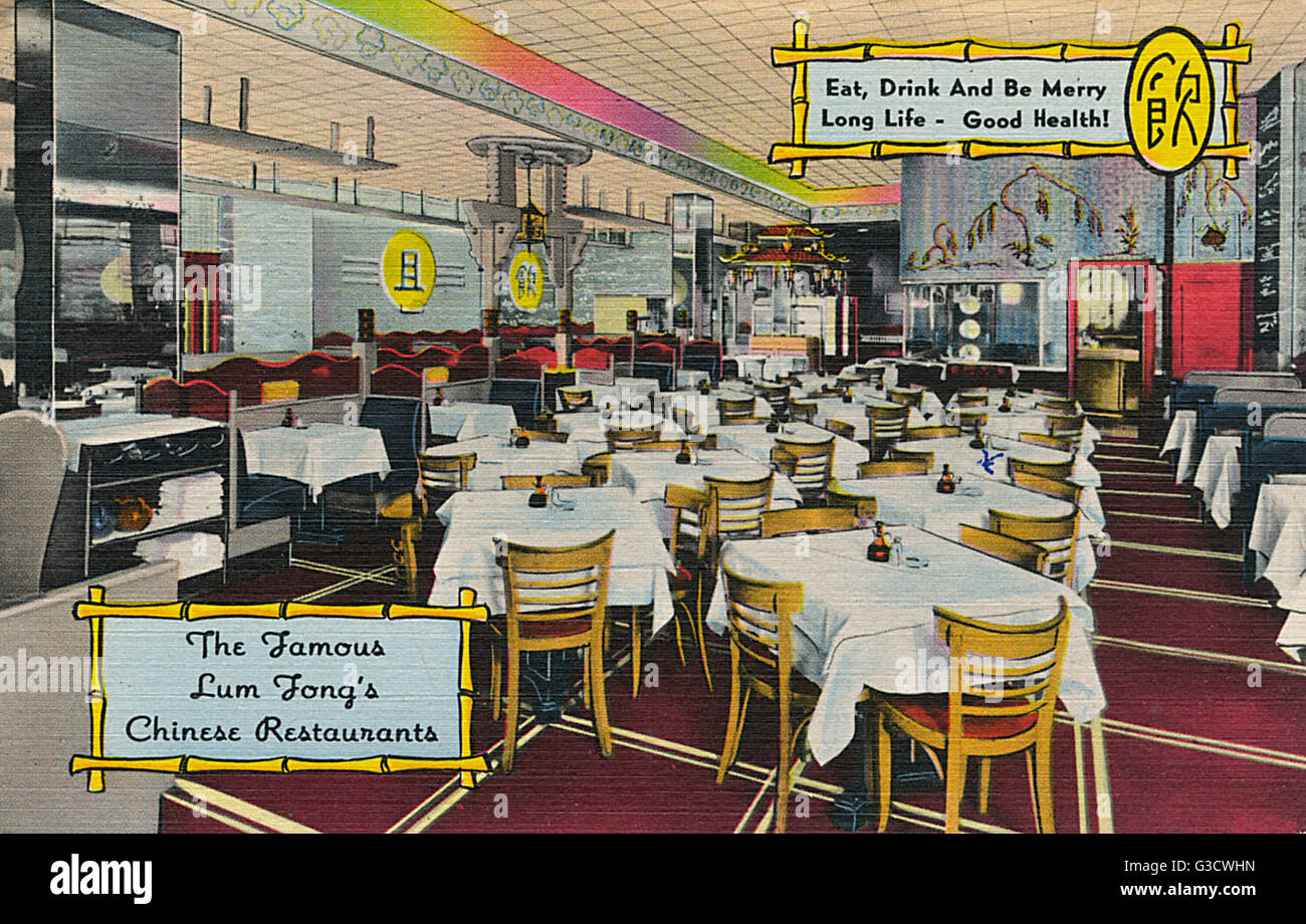 Lum Fong's Chinese Restaurant, New York City, USA Stock Photo - Alamy