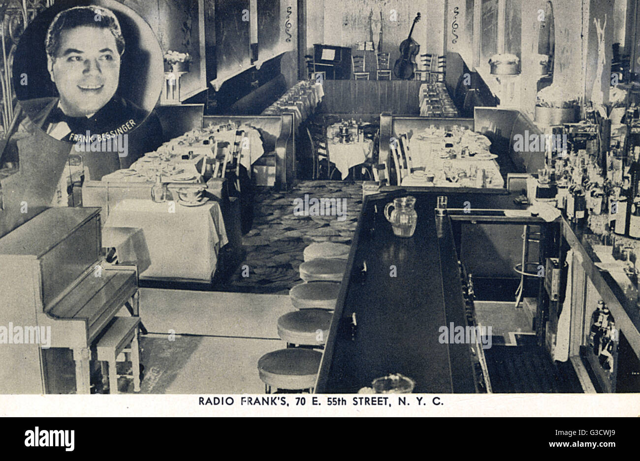 Radio Frank's Restaurant, New York City, USA Stock Photo - Alamy