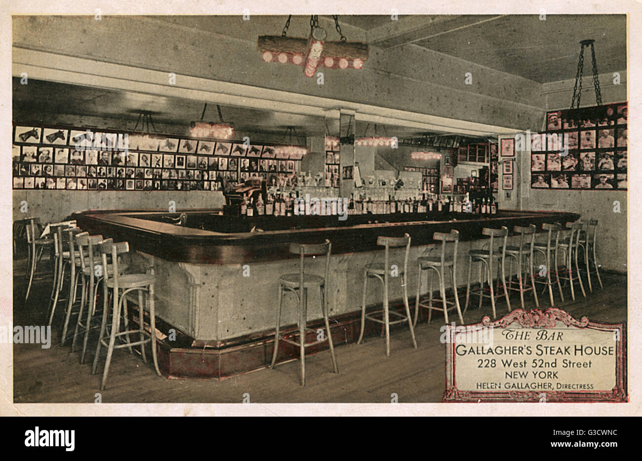 Gallagher's Steak House, New York City, USA Stock Photo - Alamy