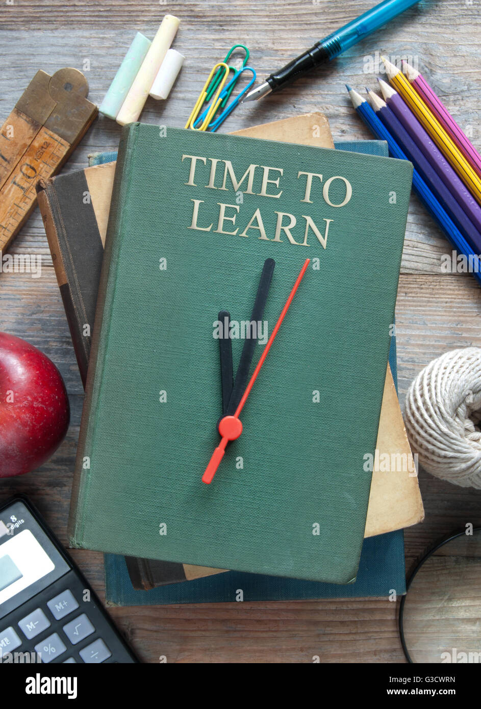 Time to learn concept Stock Photo - Alamy