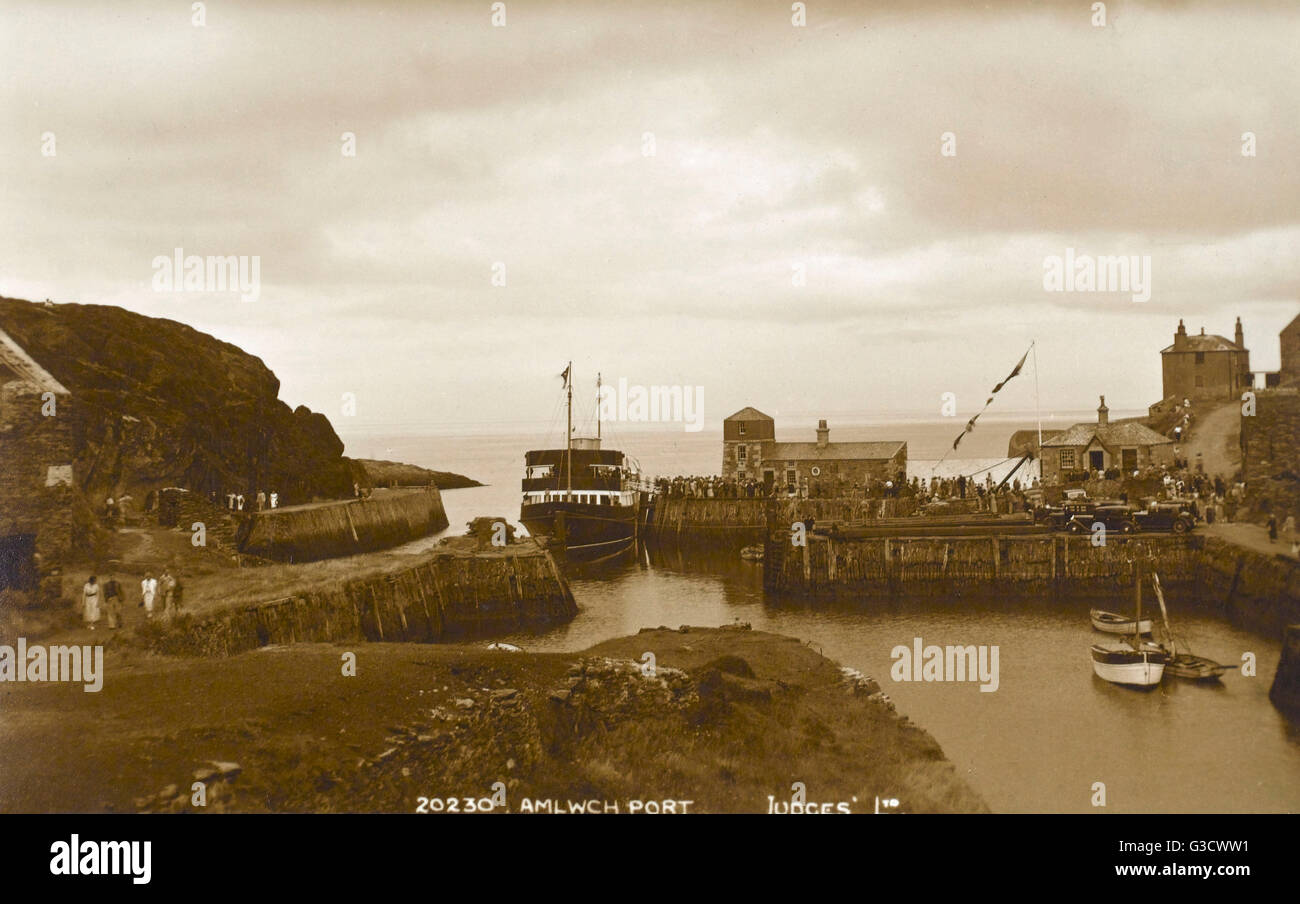 Amlwch Port - a village in Anglesey, in north-west Wales Stock Photo ...