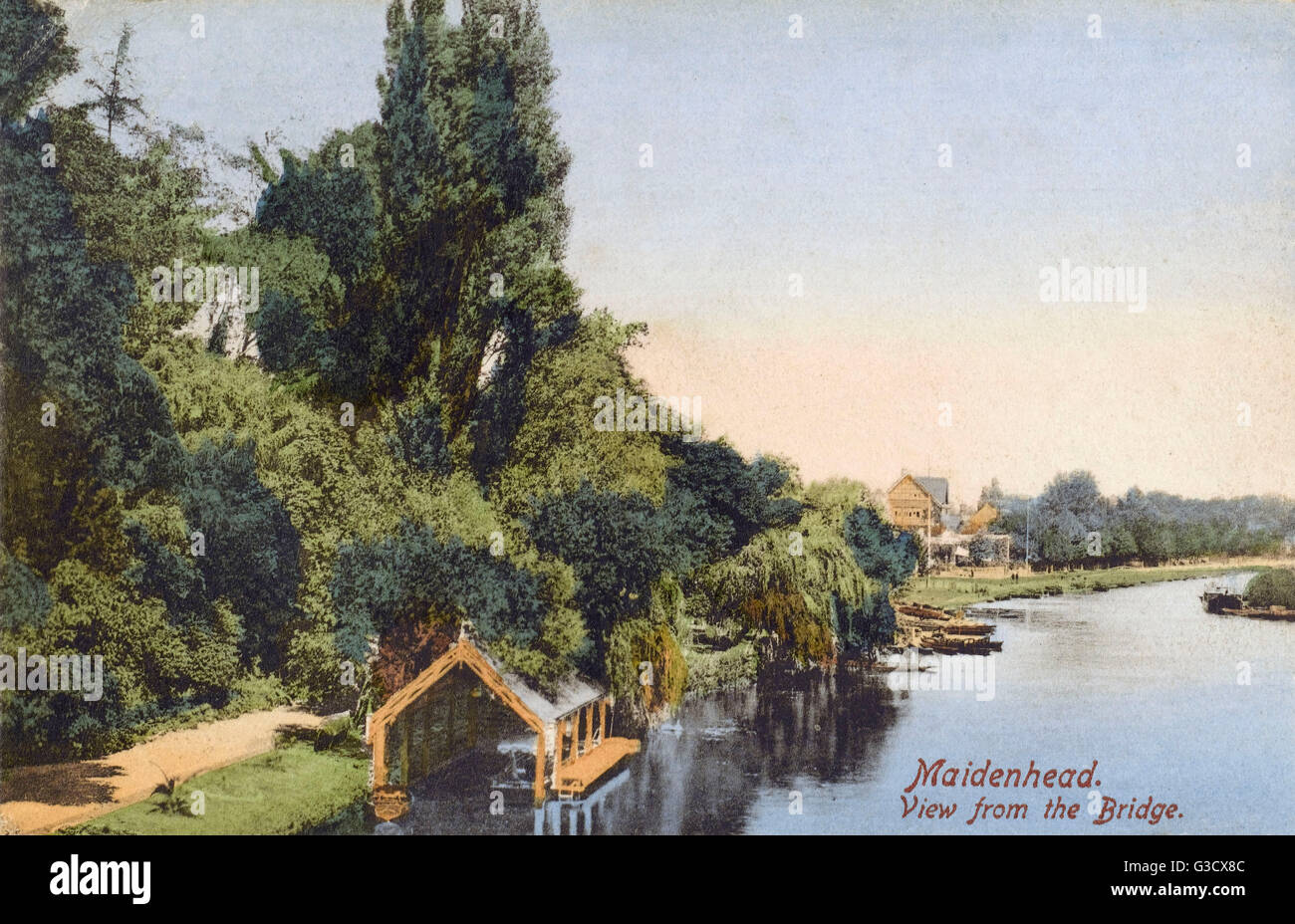 Maidenhead, Berkshire - View from the Bridge Stock Photo - Alamy