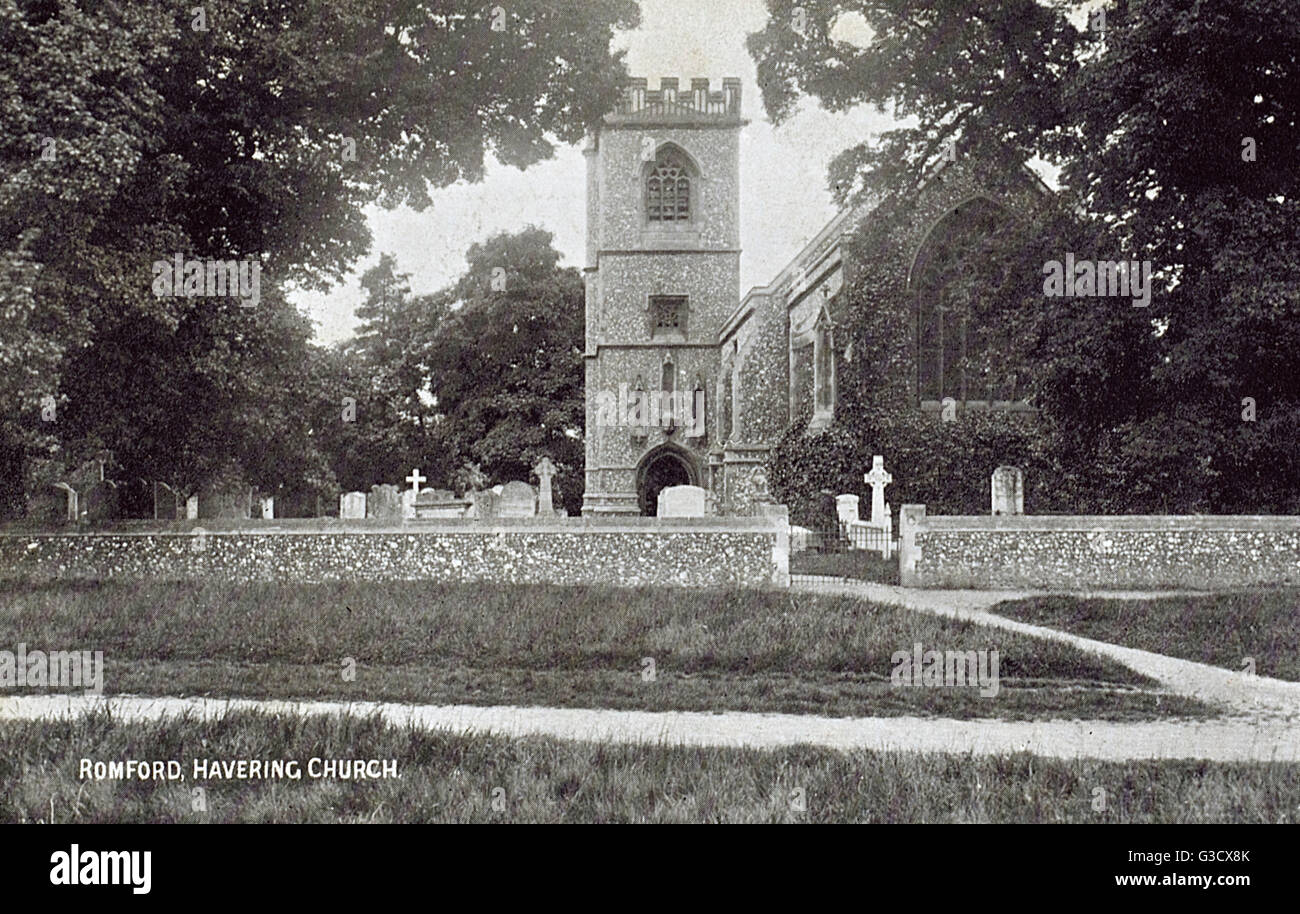 St John the Evangelist, parish church of Havering-atte-Bower Stock ...